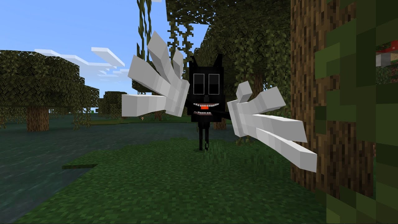 Minecraft PE Cartoon Cat is very scary... #Shorts - Minecraft videos