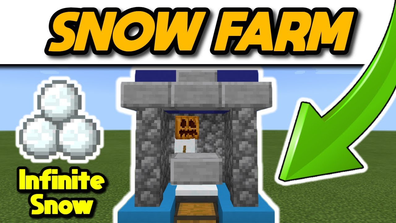 Minecraft Snow Farm Tutorial #Shorts - Minecraft videos