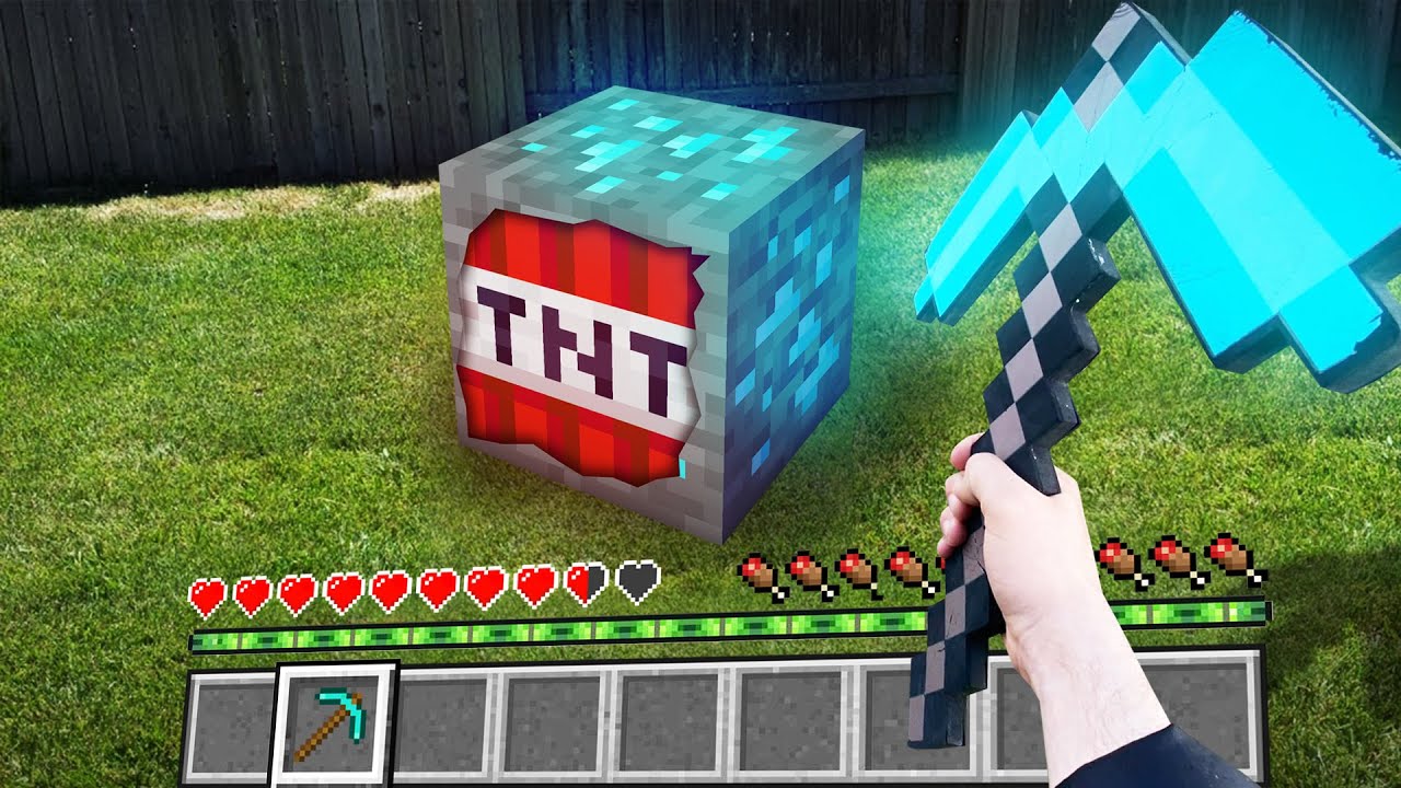 Minecraft in Real Life - Diamond Trap in Minecraft - Minecraft videos