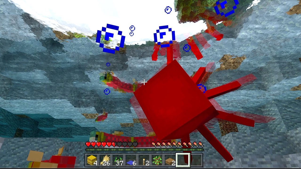 Minecraft...Attacking Octopus - Minecraft videos