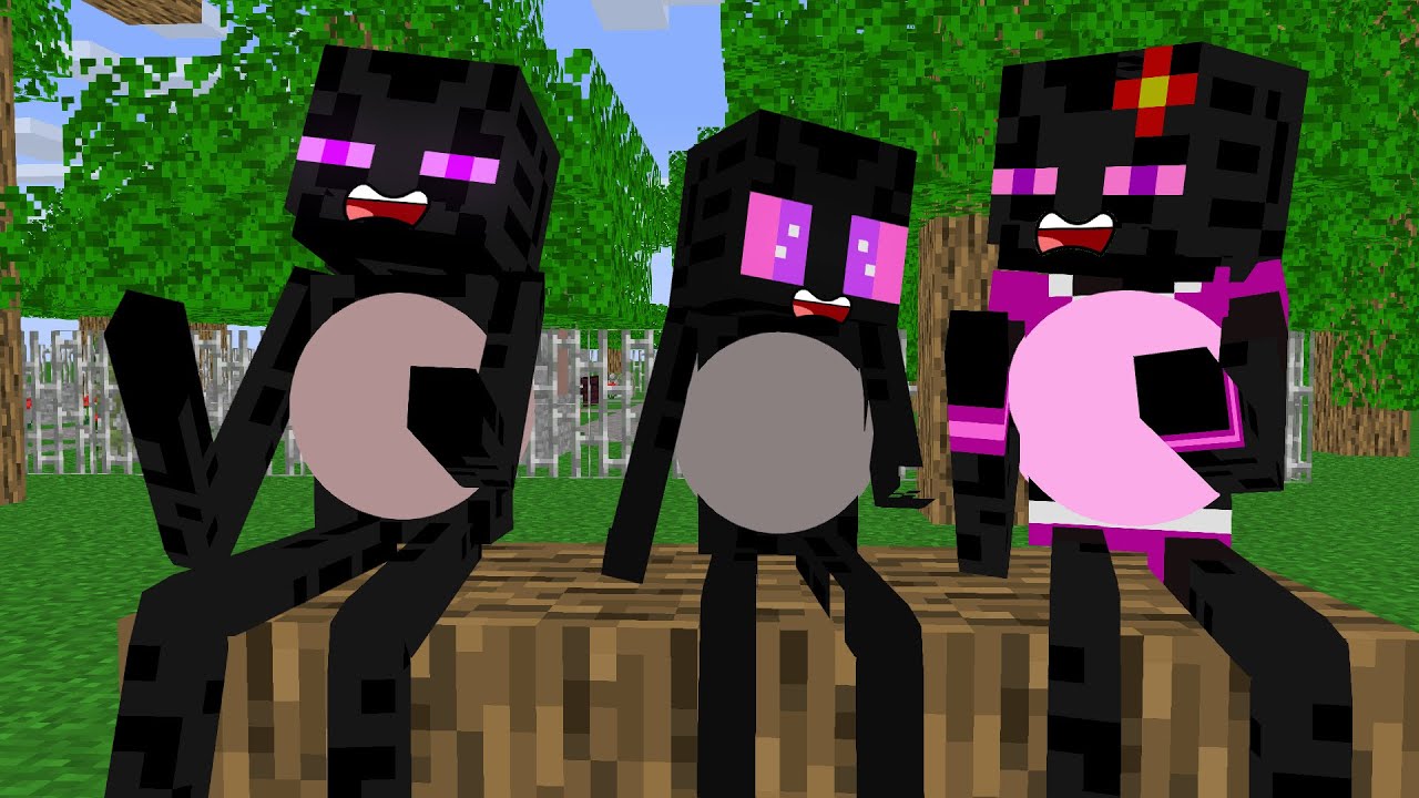 Monster School: Enderman Family Sad Life Minecraft Animation ...