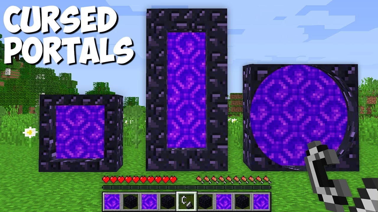 Never ENTER these CURSED PORTALS in Minecraft ! STRANGEST PORTALS ...