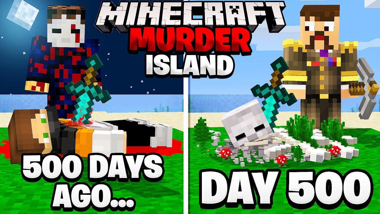 Surviving 100 Days on the Minecraft Murder Island.. 500 Nights Later ...