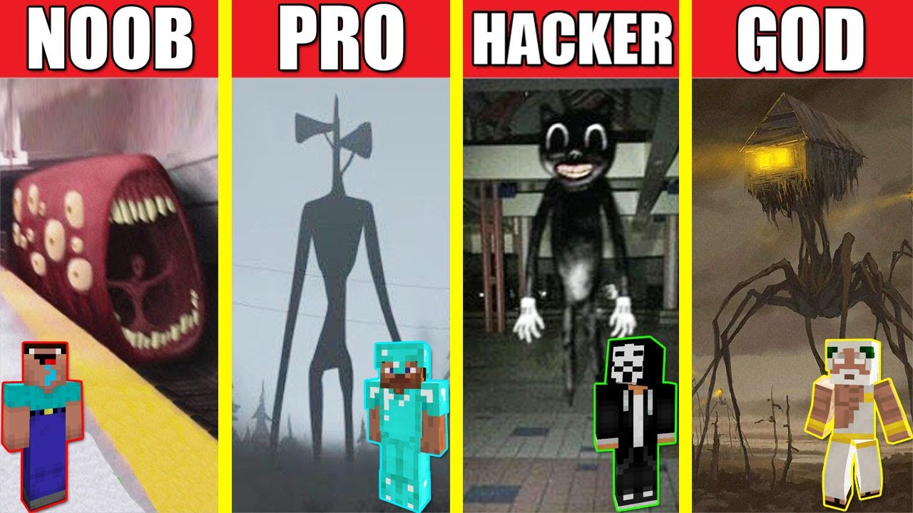 TREVOR HENDERSON SCP HOUSE BUILD CHALLENGE - NOOB vs PRO vs HACKER vs ...