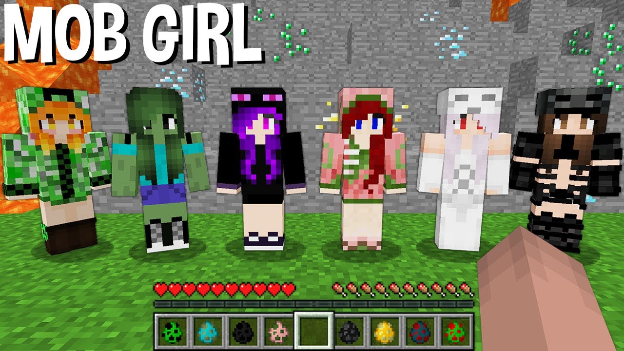 WHAT if MOBS was GIRL and NEW SECRET MOB in Minecraft ??? - Minecraft ...