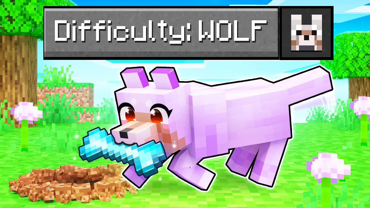 We Played Minecraft In Difficulty: WOLF MODE! - Minecraft videos