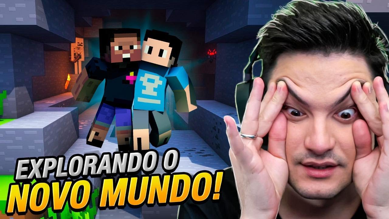 EXPLORANDO O NOVO MUNDO COM O BRUNO! Minecraft #11 #2 - Minecraft videos
