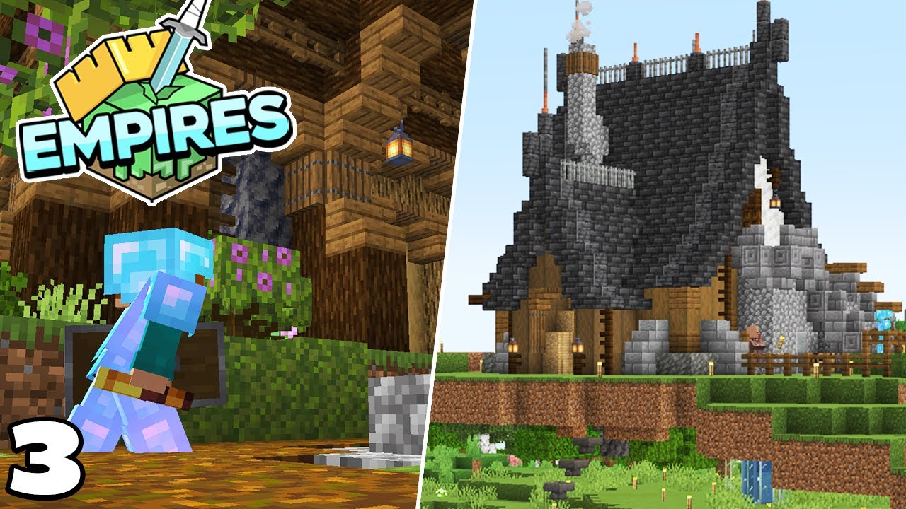 EmpiresSMP : First Village Build and Stealth Mission! Ep #3 Minecraft 1 ...