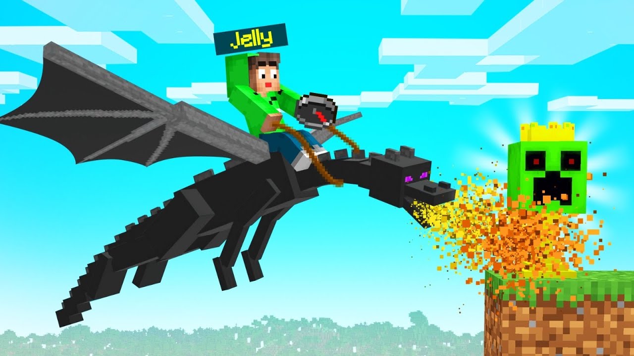 FLYING On DRAGONS In MINECRAFT SPEEDRUNNER vs. HUNTERS! (Overpowered ...