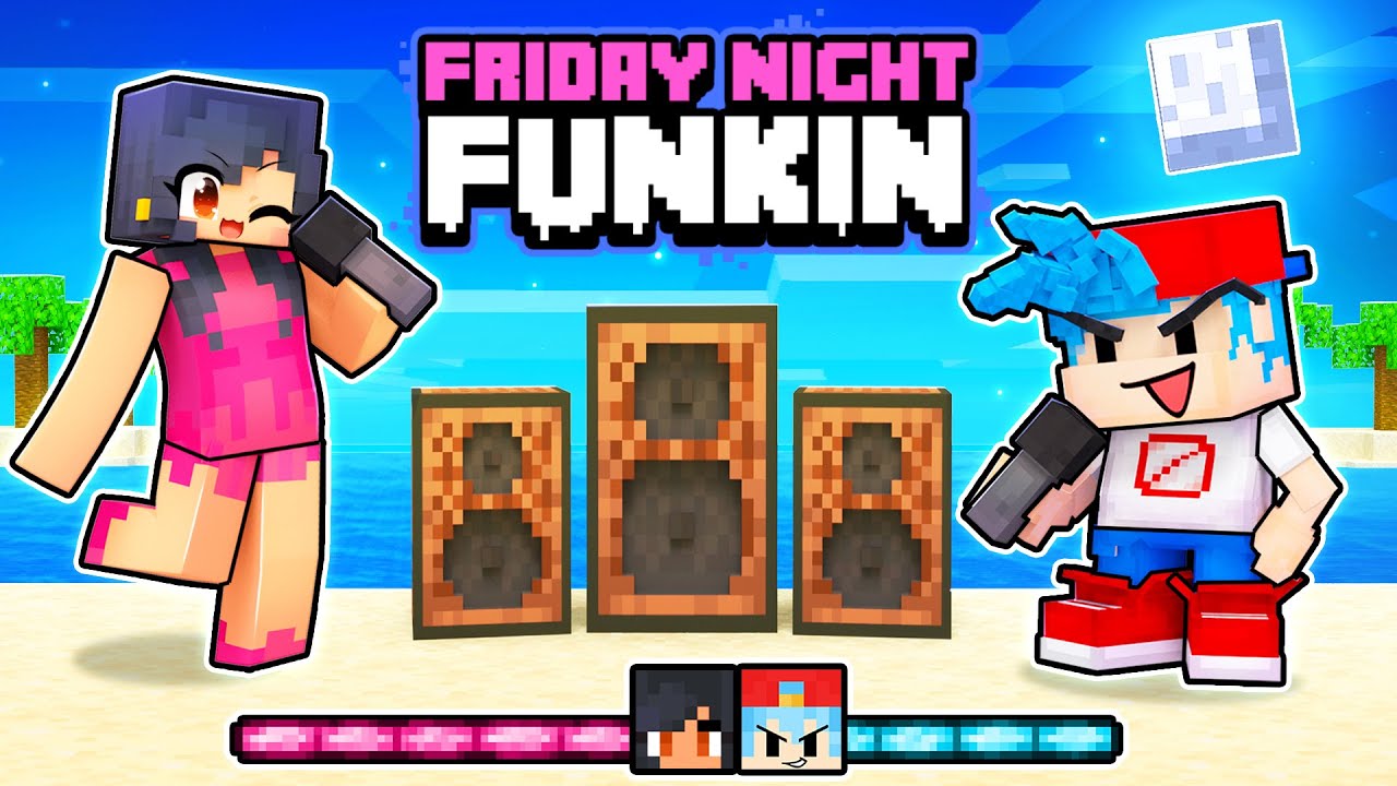 GIRLFRIEND Vs BOYFRIEND In Friday Night Funkin'! - Minecraft videos