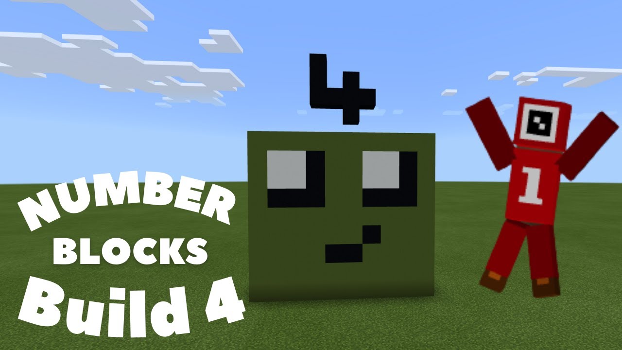Giant Minecraft Numberblocks Build #4 - Minecraft videos