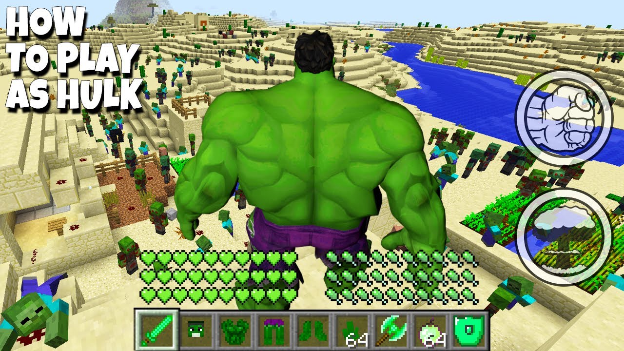 HOW THE HULK SAVED THIS VILLAGE IN MINECRAFT Inventory Noob vs Pro ...