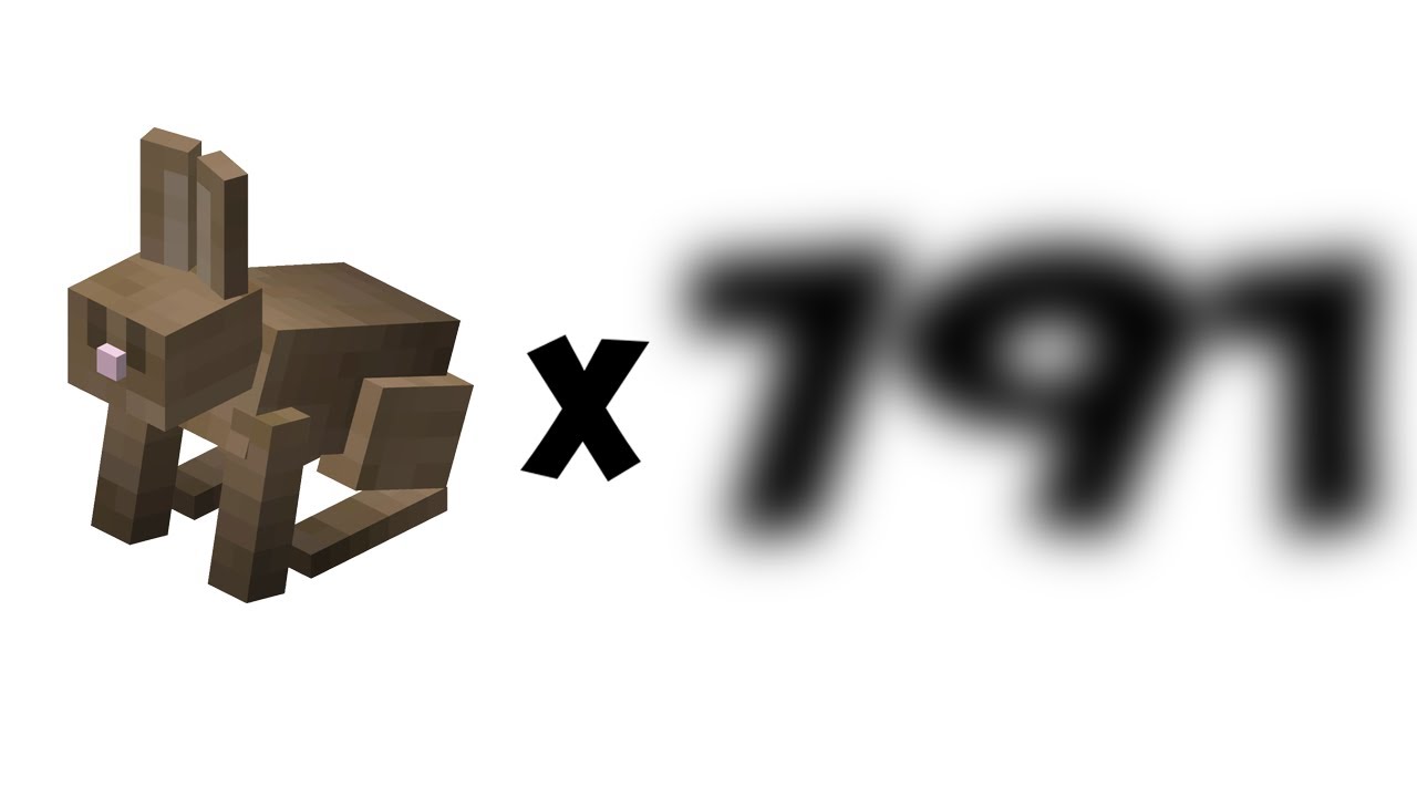 How Many Rabbits Does it Take to Break Minecraft? - Minecraft videos