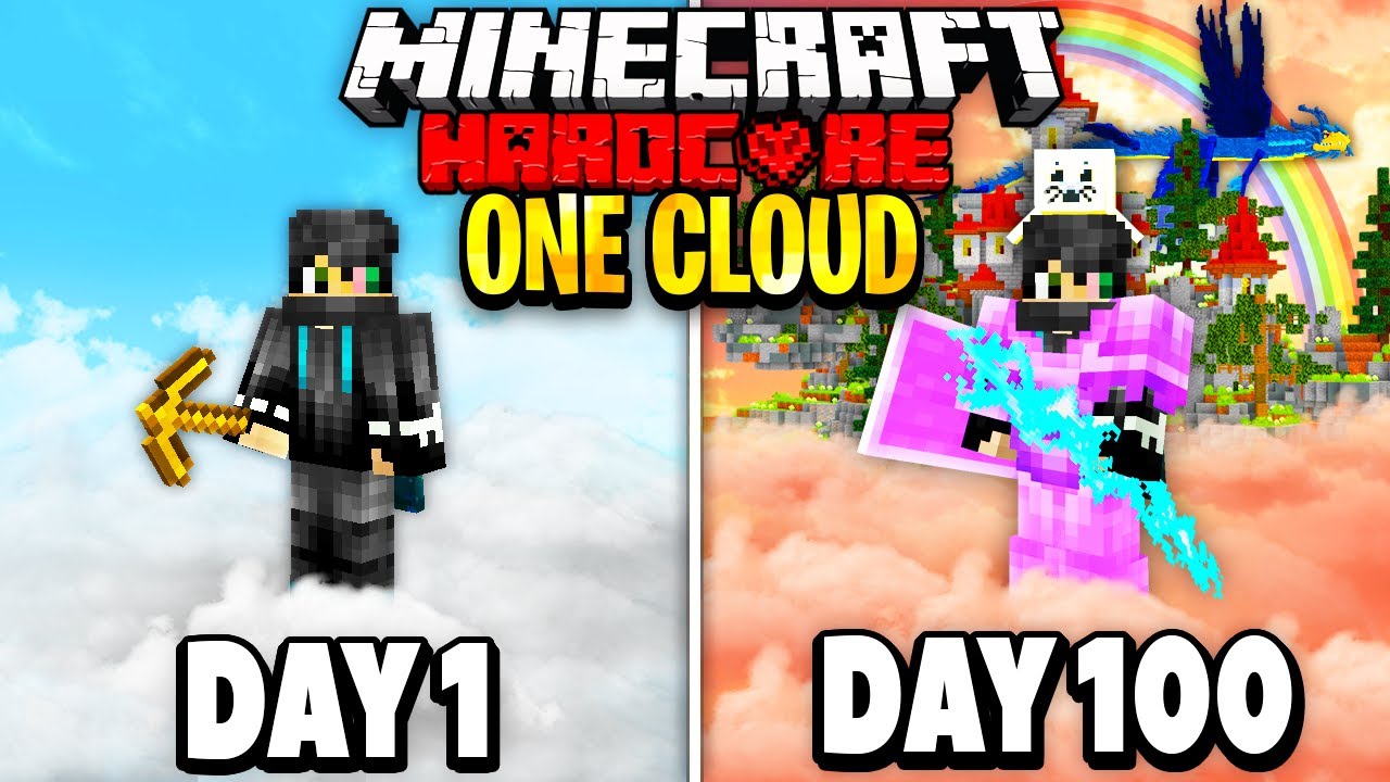 I Survived 100 Days on One Cloud in Minecraft.. Here's What Happened ...