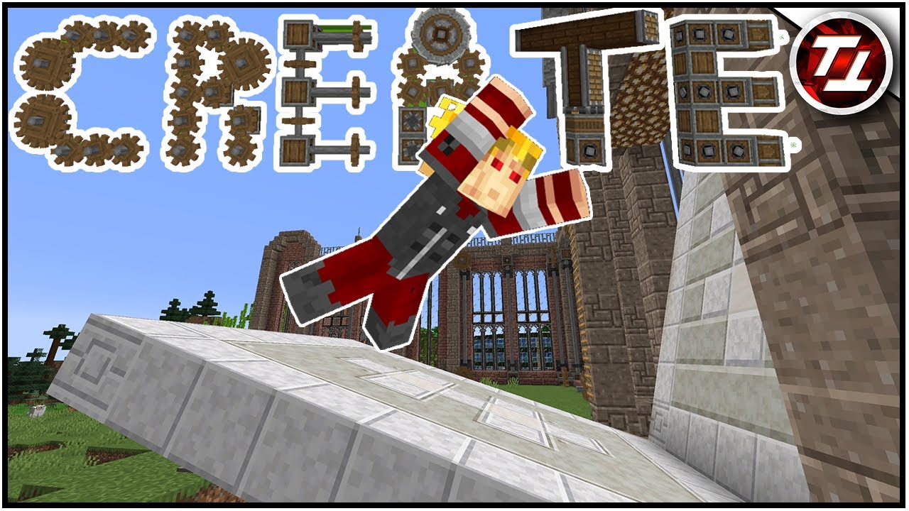 Launching Factory Door! - Minecraft Create Mod - Minecraft videos