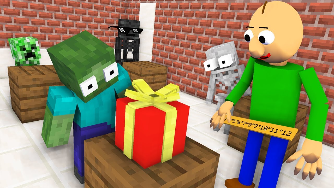 MONSTER SCHOOL : UNBOXING BALDI'S BASICS PRESENTS CHALLENGE - FUNNY ...