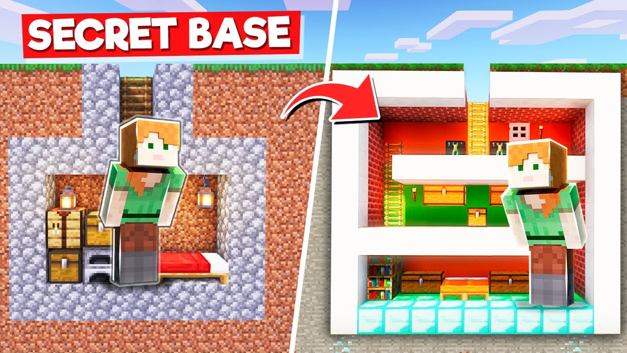 MY SECRET UNDERGROUND BASE IN HEROBRINE SMP | MINECRAFT - Minecraft videos