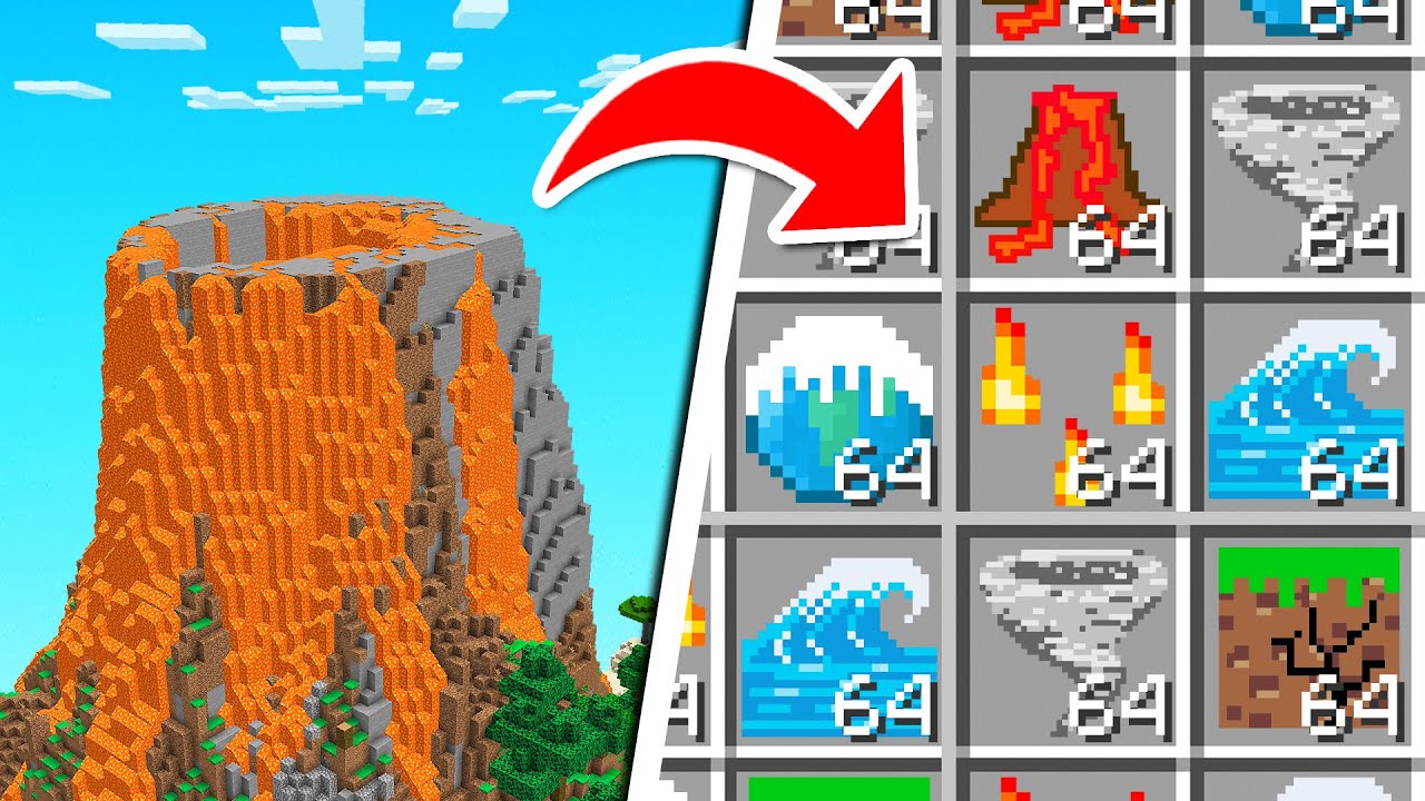 Minecraft BUT We Can CRAFT DISASTERS! - Minecraft videos