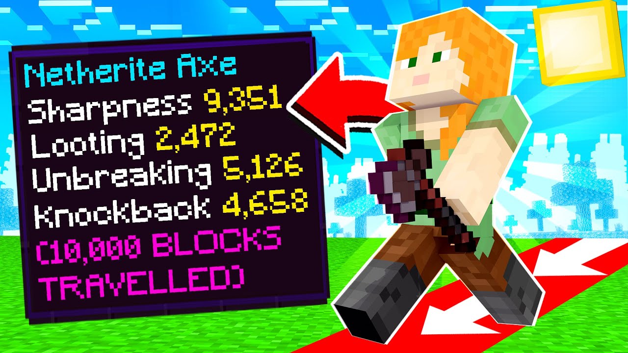 Minecraft But You Enchant Every Time You Walk - Minecraft videos