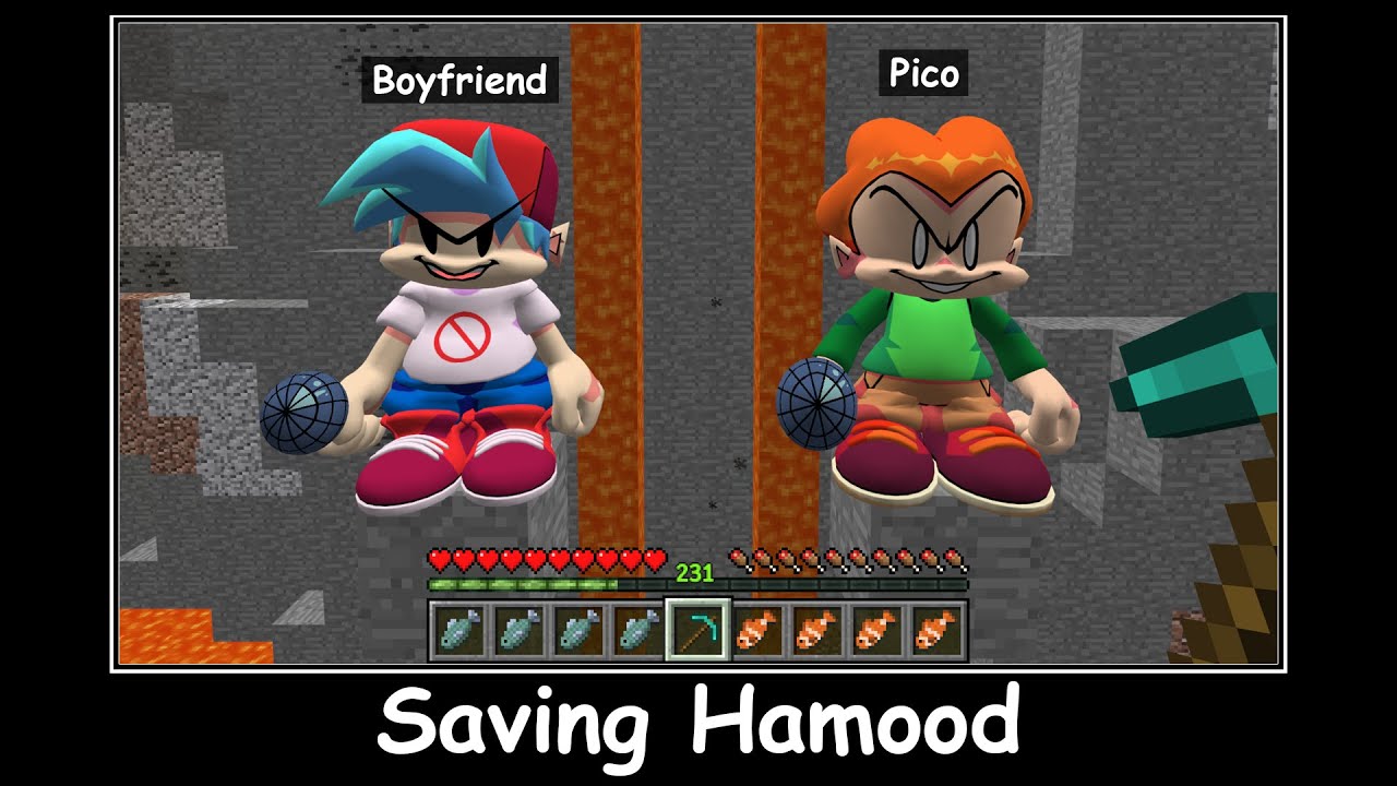 Minecraft FNF Pico vs Boyfriend Saving Hamood And Avocados from Mexico ...