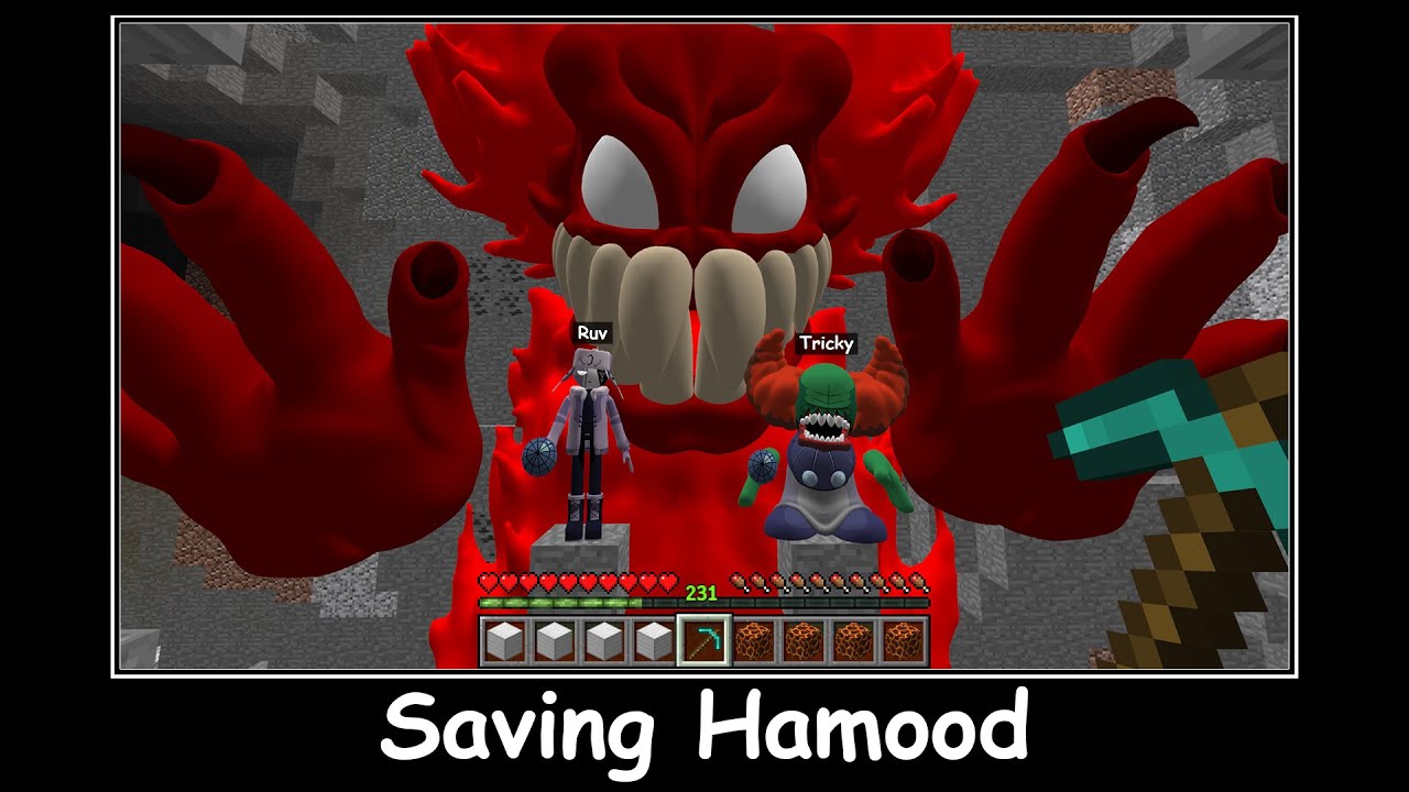 Minecraft FNF Ruv vs Tricky 3 Saving Hamood And Avocados from Mexico ...
