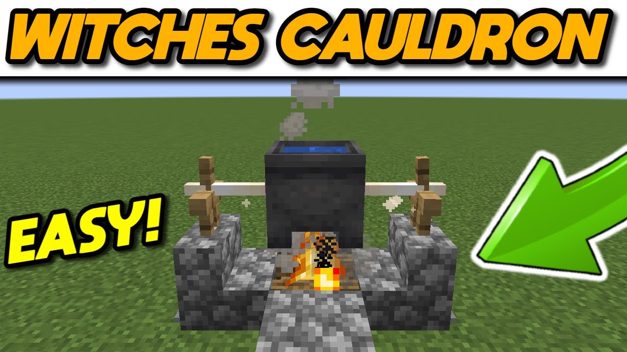 Minecraft Witches Cauldron Tutorial #Shorts - Minecraft videos