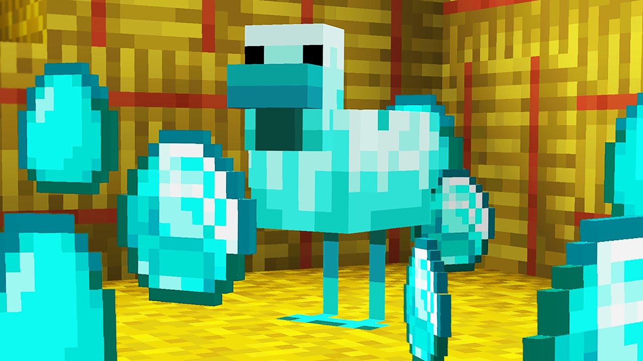 Minecraft but Chickens Lay Diamonds... - Minecraft videos