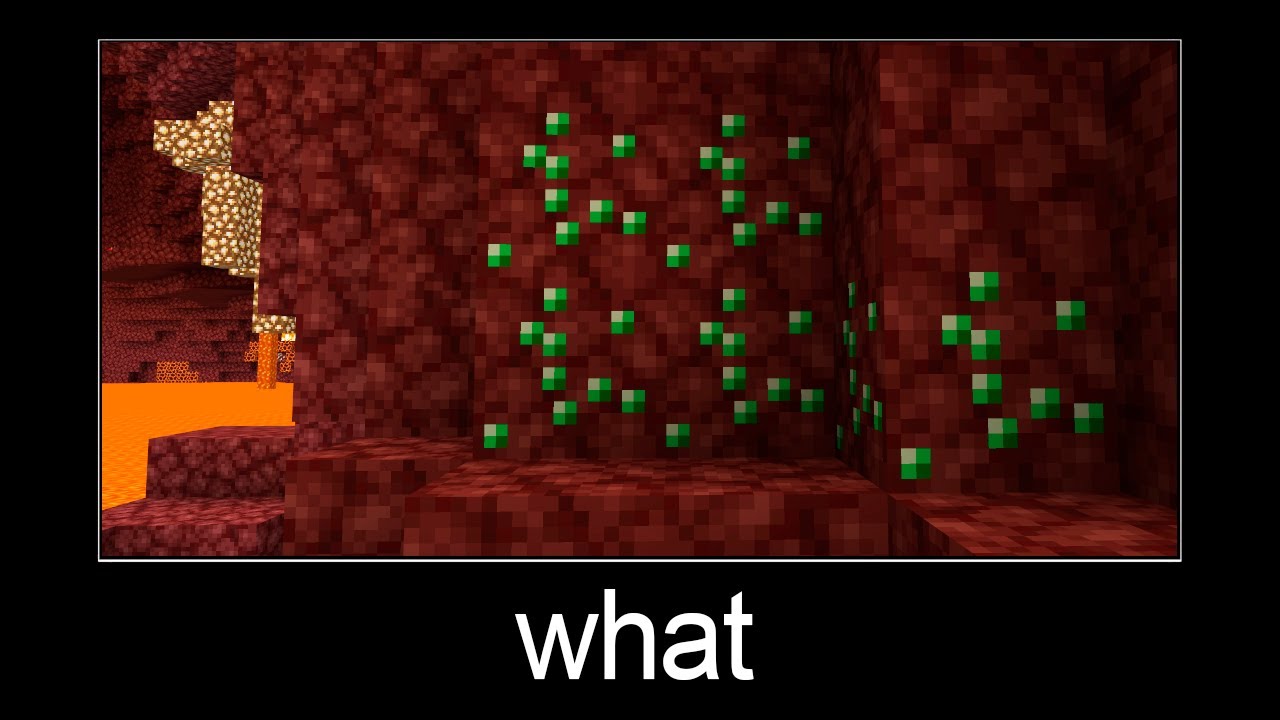 Minecraft wait what meme part 78 (emeralds in the nether) - Minecraft ...