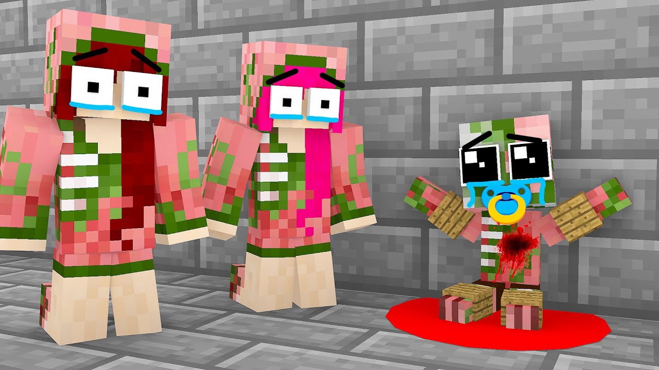 Monster School : POOR BABY ZOMBIE PIGMAN CHALLENGE - Minecraft ...