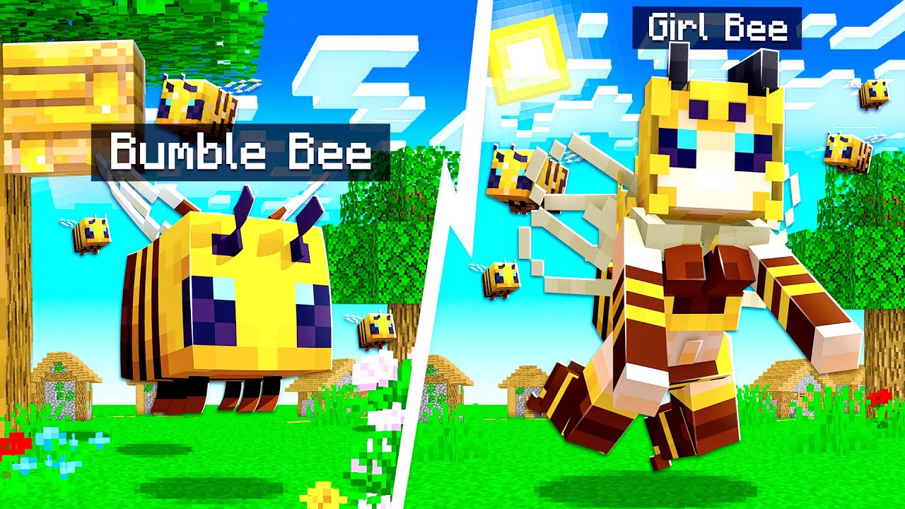 Morphing EVERY MOB into a GIRL in Minecraft! - Minecraft videos