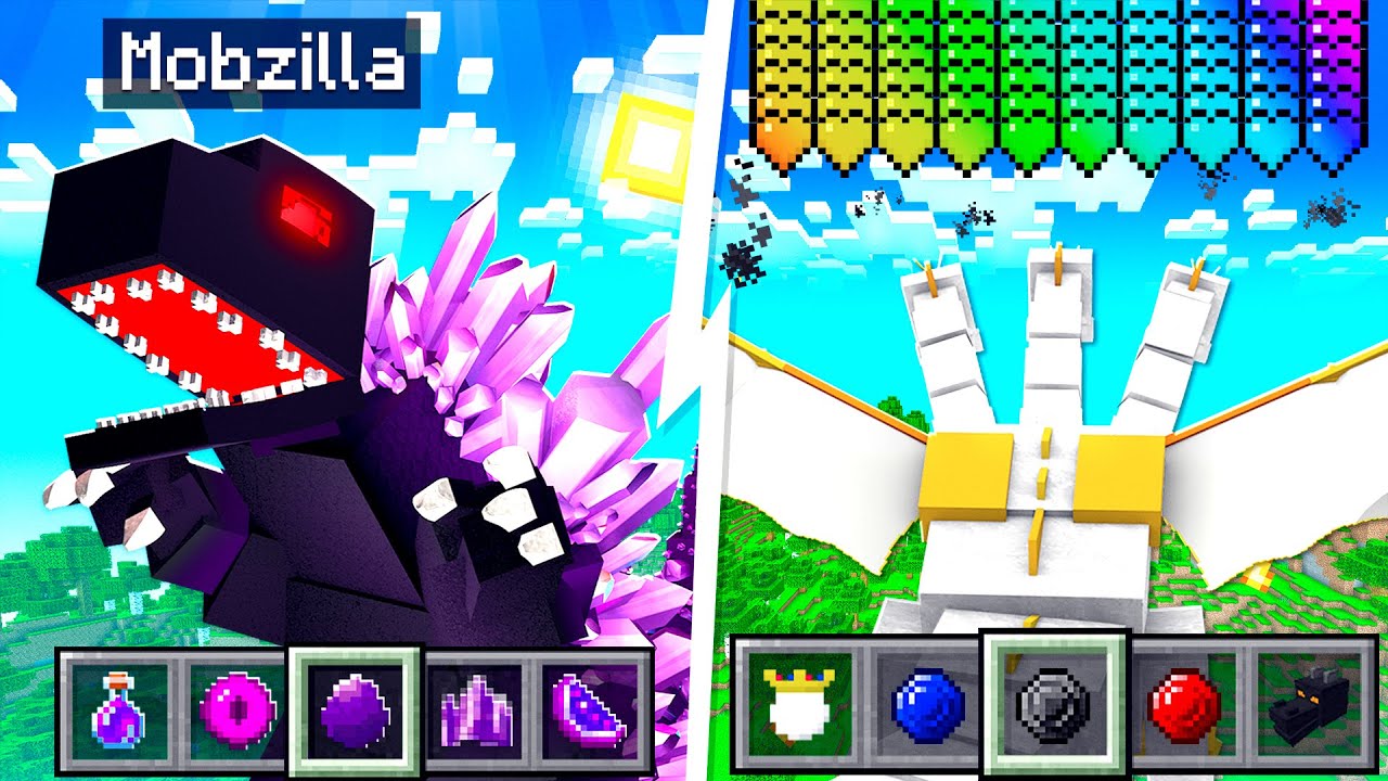 Morphing into EVERY Custom Boss in MINECRAFT! - Minecraft videos