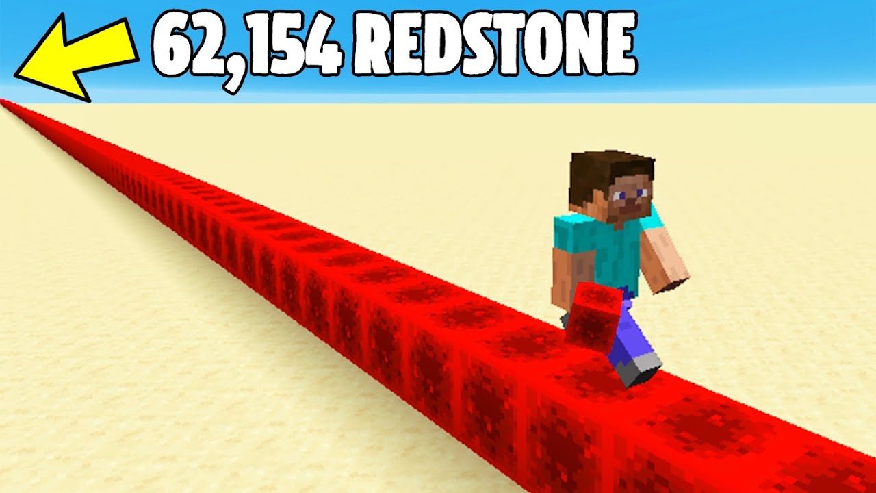 Placing 62,154 Redstone to Break a Minecraft Record - Minecraft videos
