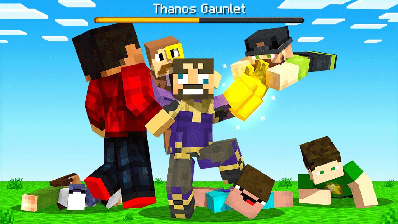 Playing as IMMORTAL THANOS in Minecraft (Insane Craft) - Minecraft videos