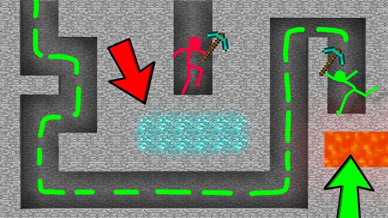 Stickman vs Minecraft Animation vs. Minecraft Shorts Cartoons Alan ...