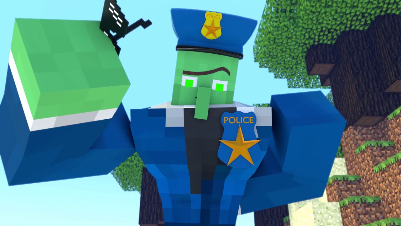 The minecraft life of Steve and Alex | Police Villager | Minecraft ...