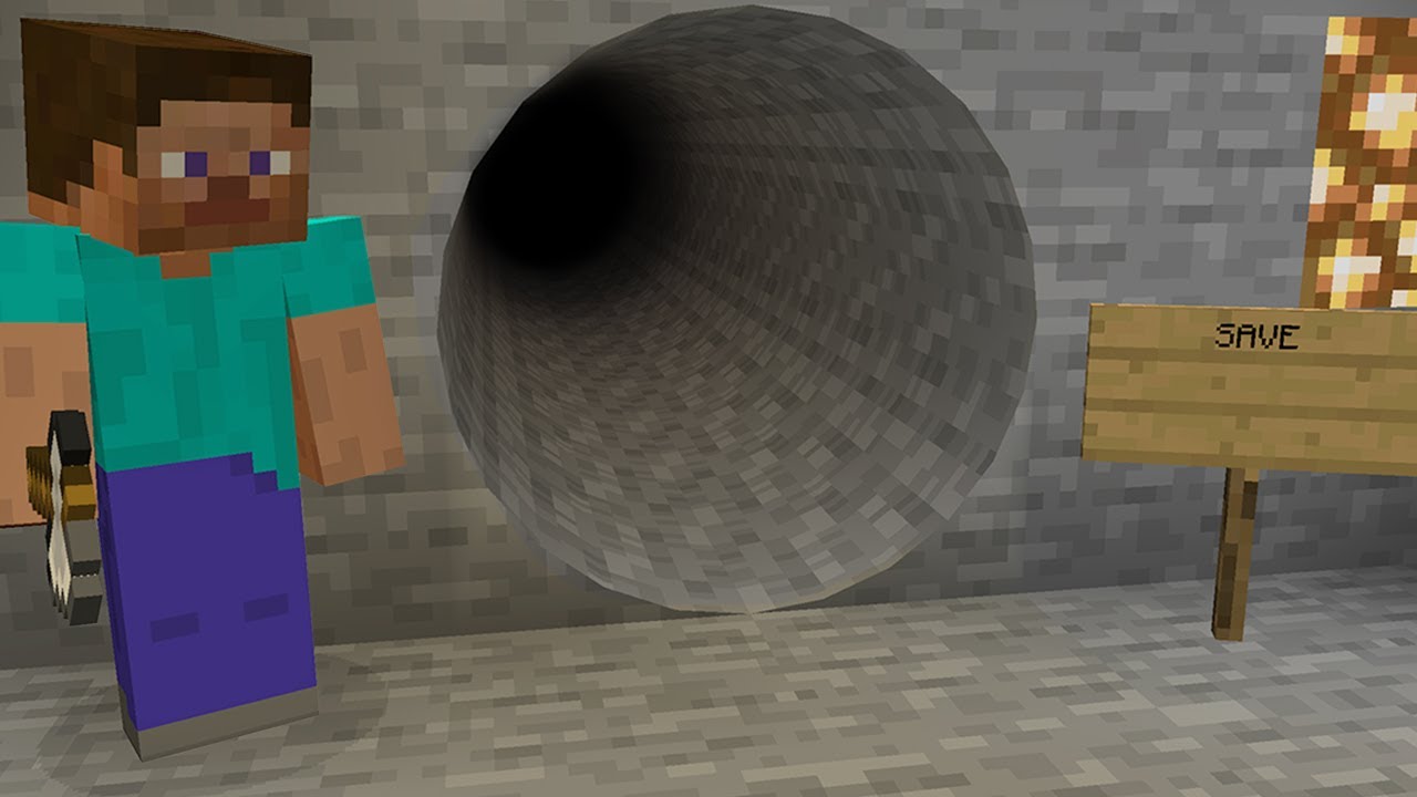 WHAT is INSIDE this BIG HOLE in minecraft ??? - Scooby Craft ...