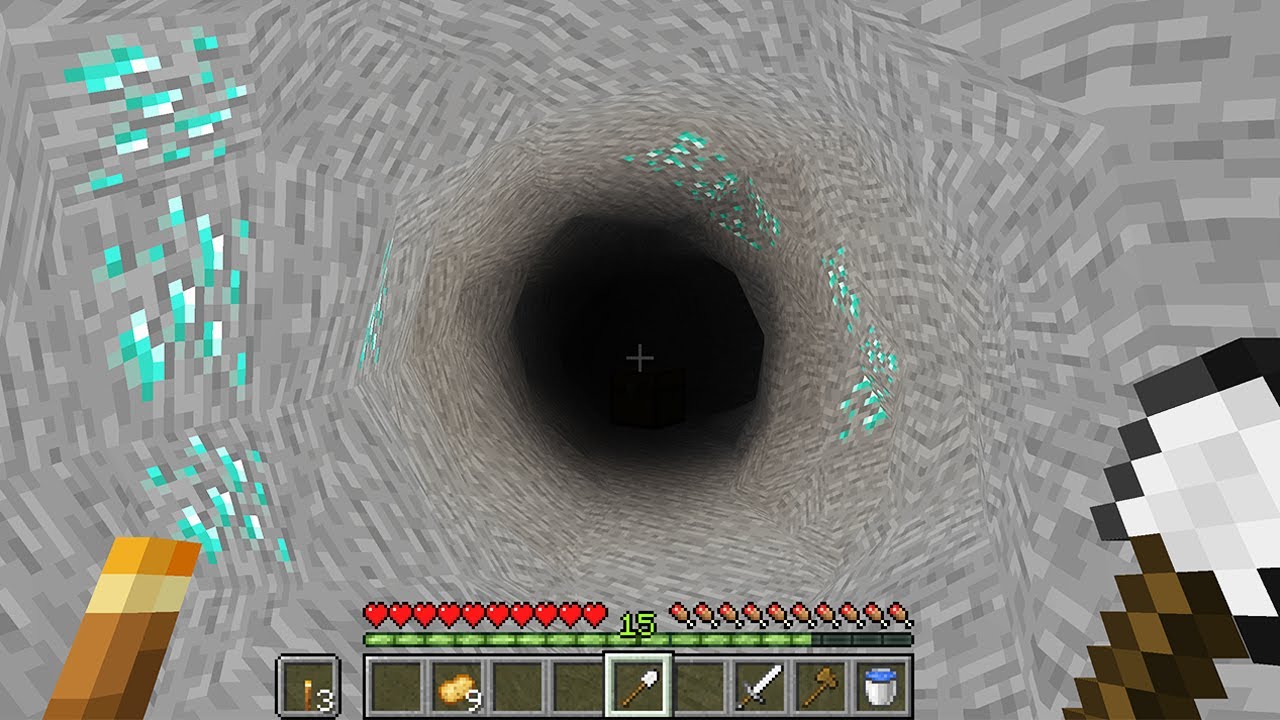 WHAT is INSIDE this HOLE in minecraft ??? - Scooby Craft gameplay ...