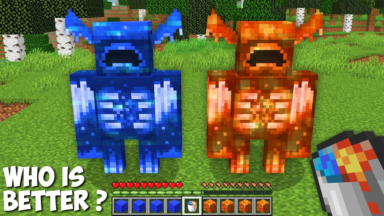 Who is STRONGER ? LAVA WARDEN vs WATER WARDEN in Minecraft ...