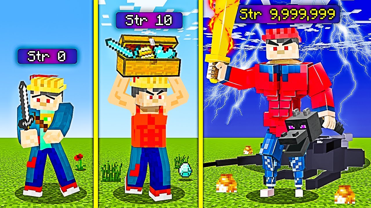 i upgraded into the world's strongest man in minecraft - Minecraft videos