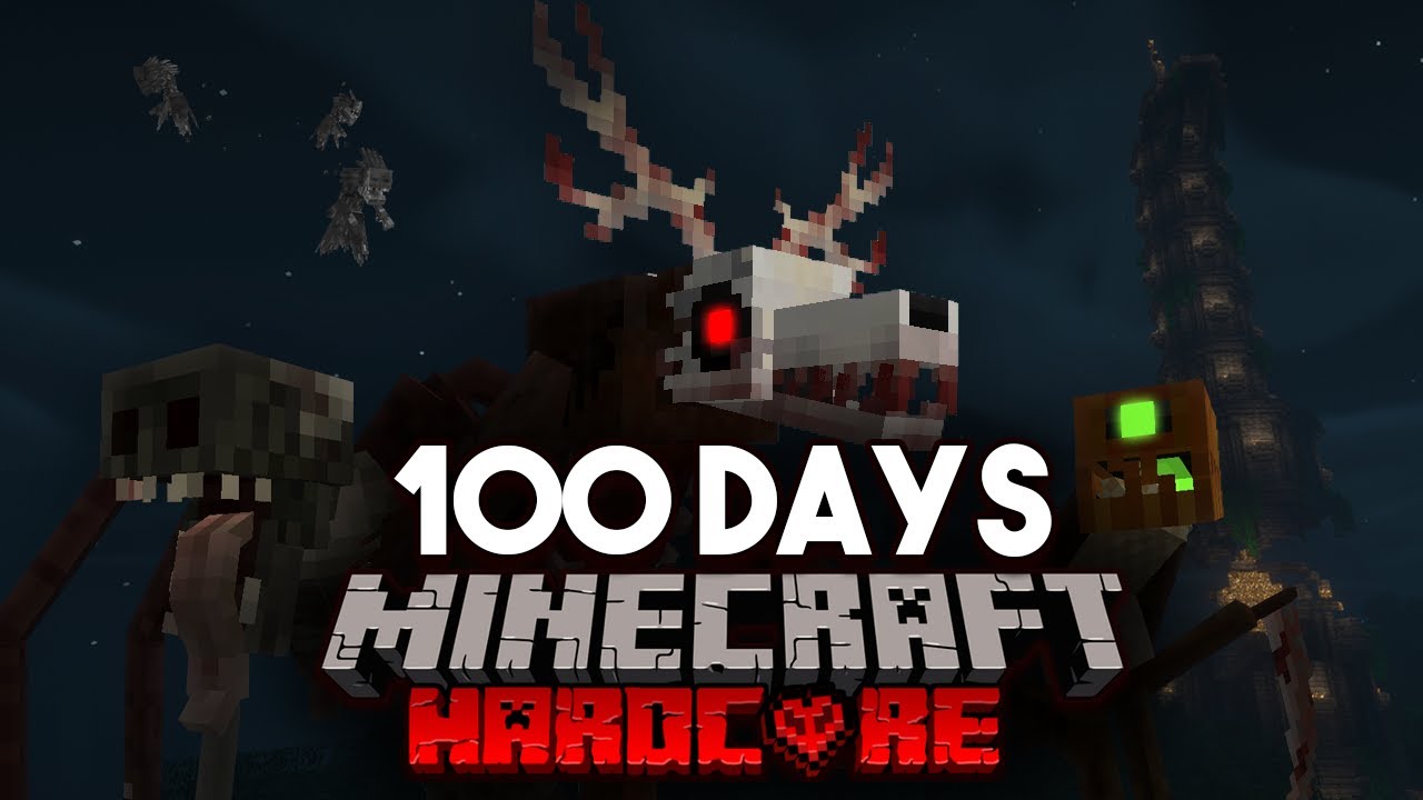 100 Days on Nightmare Island in Minecraft Hardcore... Here's What ...