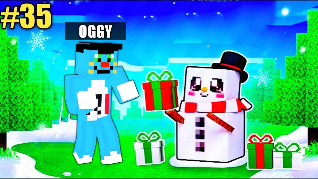 #35 | Minecraft | Oggy Made Cute Snow Golems | With Jack | Rock Indian ...