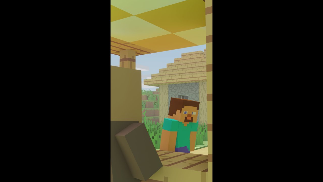A Neglected Villager [Minecraft Animation] #Shorts - Minecraft videos