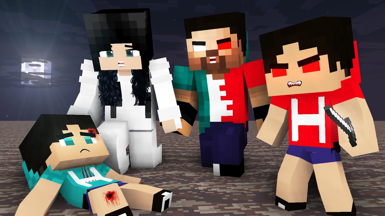 ALL HEEKO EPISODE : HEROBRINE BECOME MONSTER - VERY SAD MINECRAFT ...