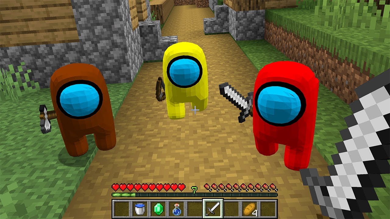 Among us Trapped me in Minecraft - online gameplay - Minecraft videos