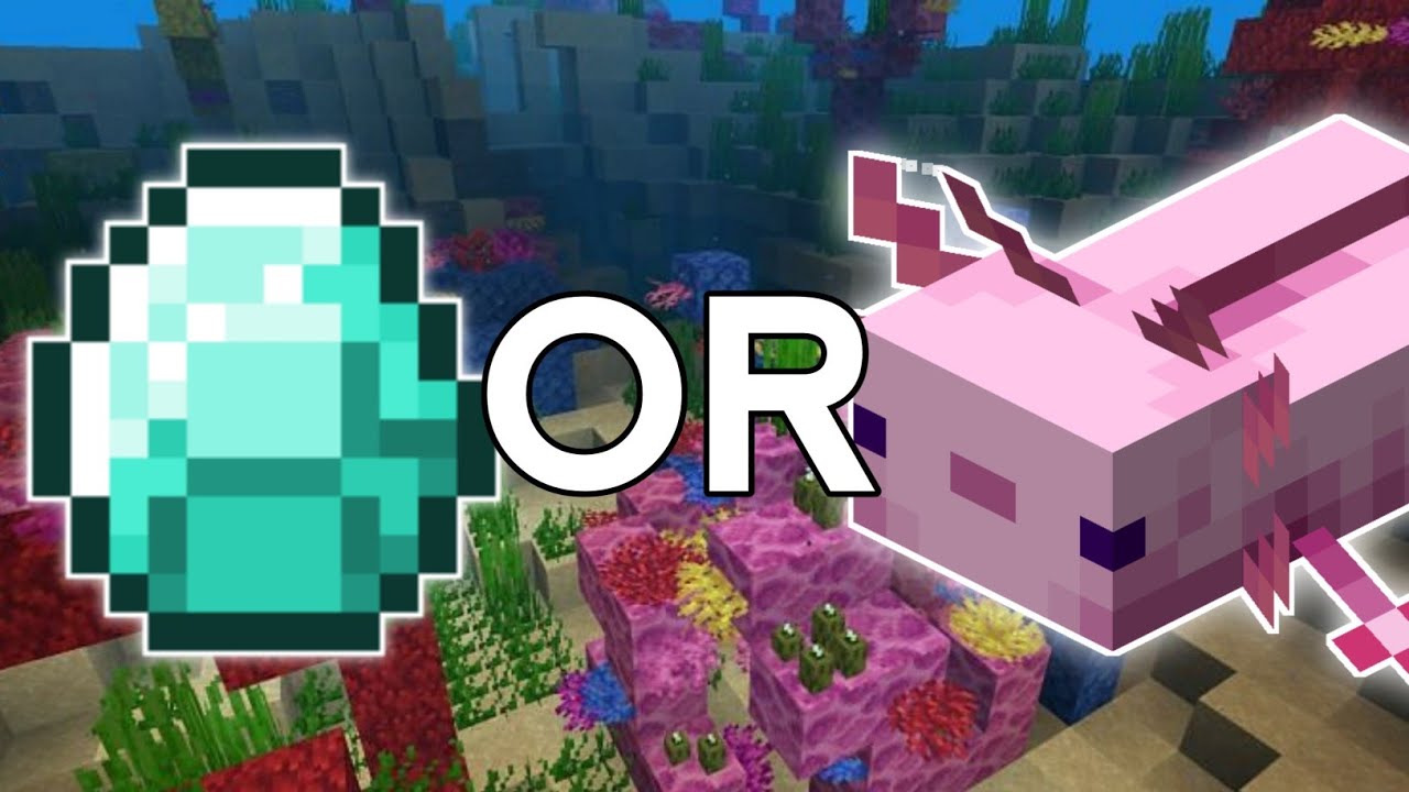 Diamond Or Axolotl #shorts #minecraft #Shorts - Minecraft videos