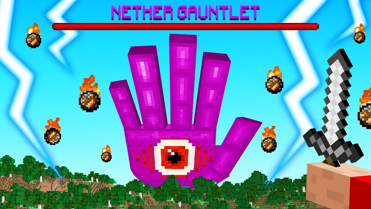 FIGHTING CUSTOM BOSSES In Minecraft! (overpowered) - Minecraft videos