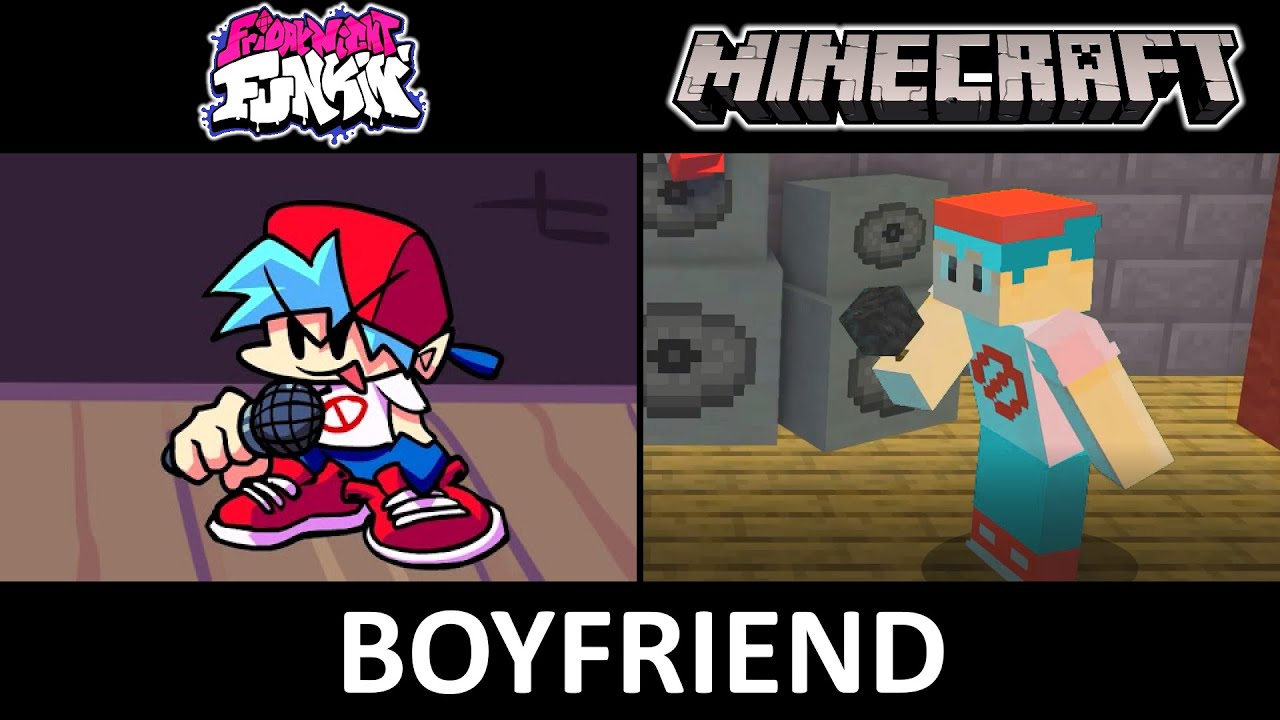 FRIDAY NIGHT FUNKIN' IN MINECRAFT (ANIMATION) - Minecraft videos