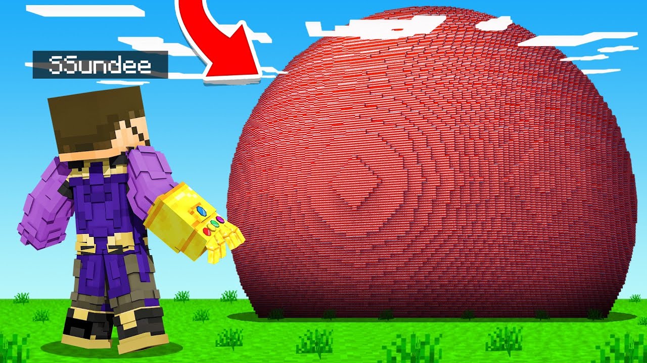 HOW To BUILD a THANOS NUKE in Minecraft (Insane Craft) - Minecraft videos