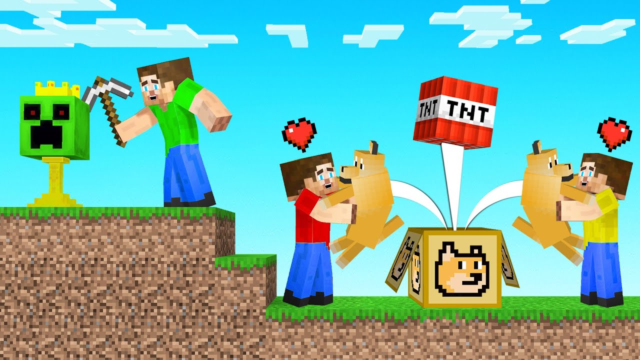 Hunters VS Speedrunner With DOGE LUCKY BLOCKS! (Minecraft) - Minecraft ...