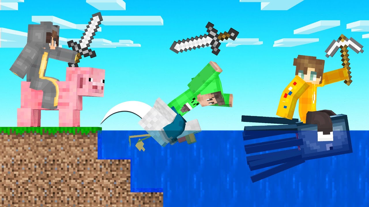 Hunters VS Speedrunner With RIDEABLE MOBS! (Minecraft) - Minecraft videos